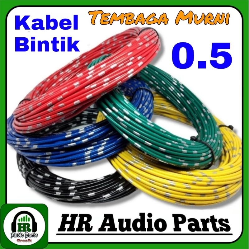 Jual Kabel Bintik 0.5mm AVS Serabut Tembaga Body Motor Mobil Audio 0.5 mm | Shopee Indonesia