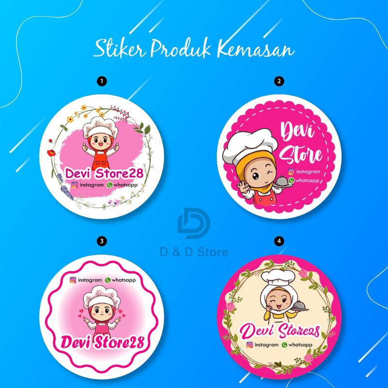 Jual Stiker Produk Kemasan / Stiker Label / Stiker Bulat / Stiker ...