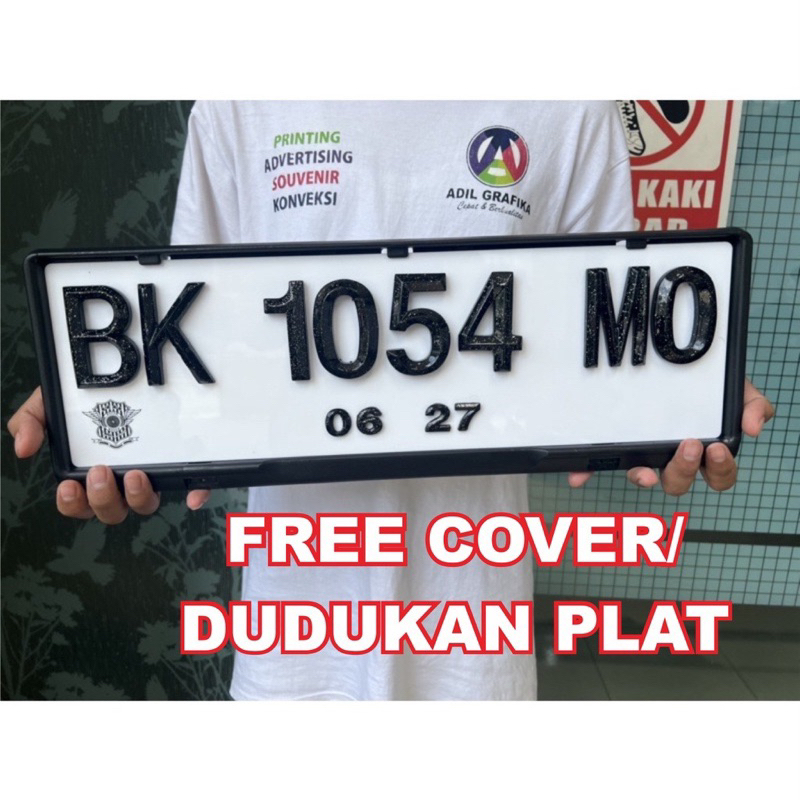 Jual Plat Nomor Mobil Timbul Mewah PUTIH - LancipSegi 5 Hitam Glitter | Shopee Indonesia