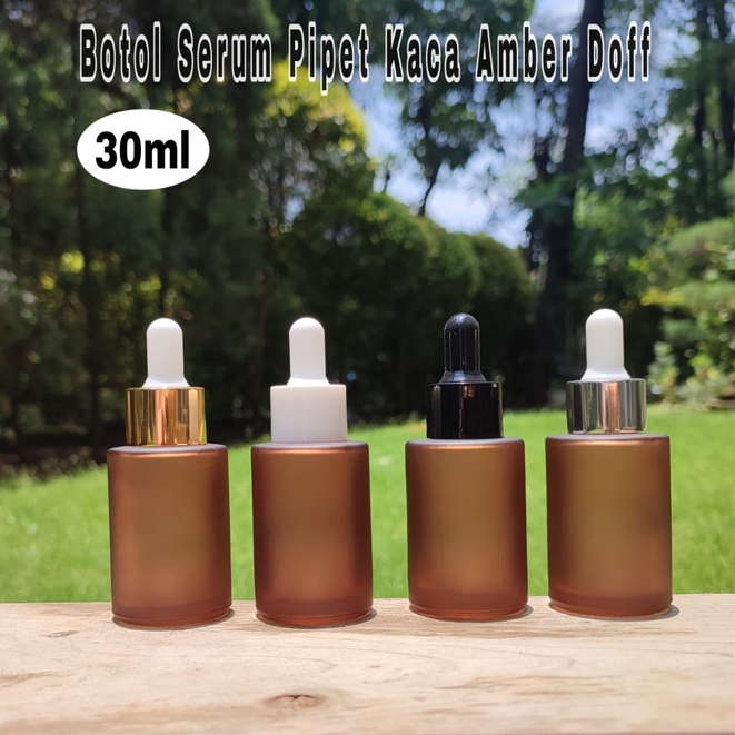 Jual Botol Kaca Coklat Serum Tetes Pipet Kaca Amber 30ml Skincare Botol ...