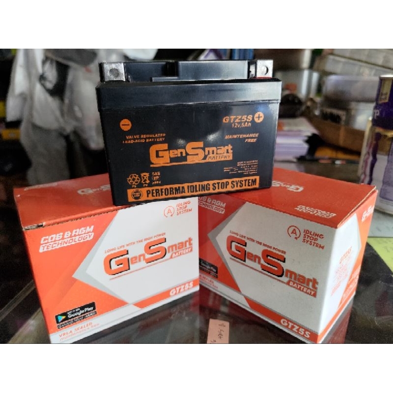Jual Aki GS GTZ5S 12v/ Aki beat / Aki Supra 125 / aki Vixion / Aki ...