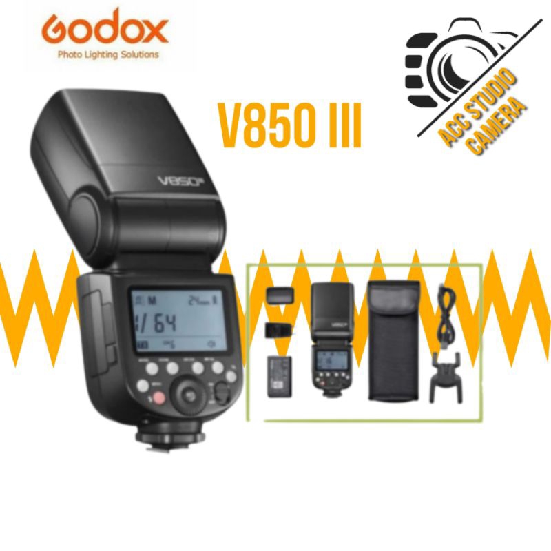 Jual Godox Speedlite Flash V850III Flash Godox V850III Bat Lithium ...