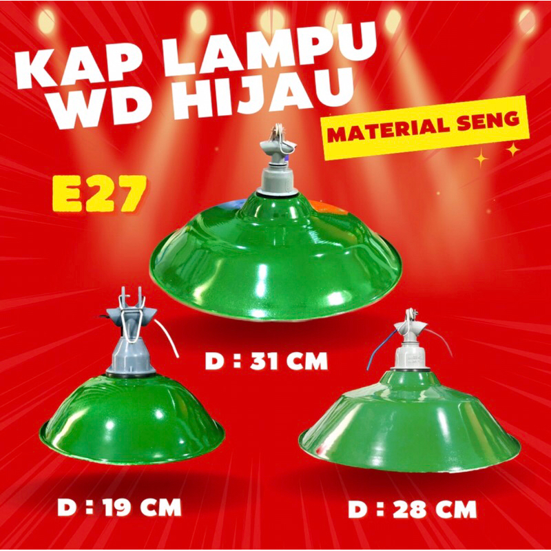Jual KAP LAMPU JALAN WD HIJAU GANTUNG E27/LAMPU TIANG/KAP JALAN/FITTING LAM | Shopee Indonesia