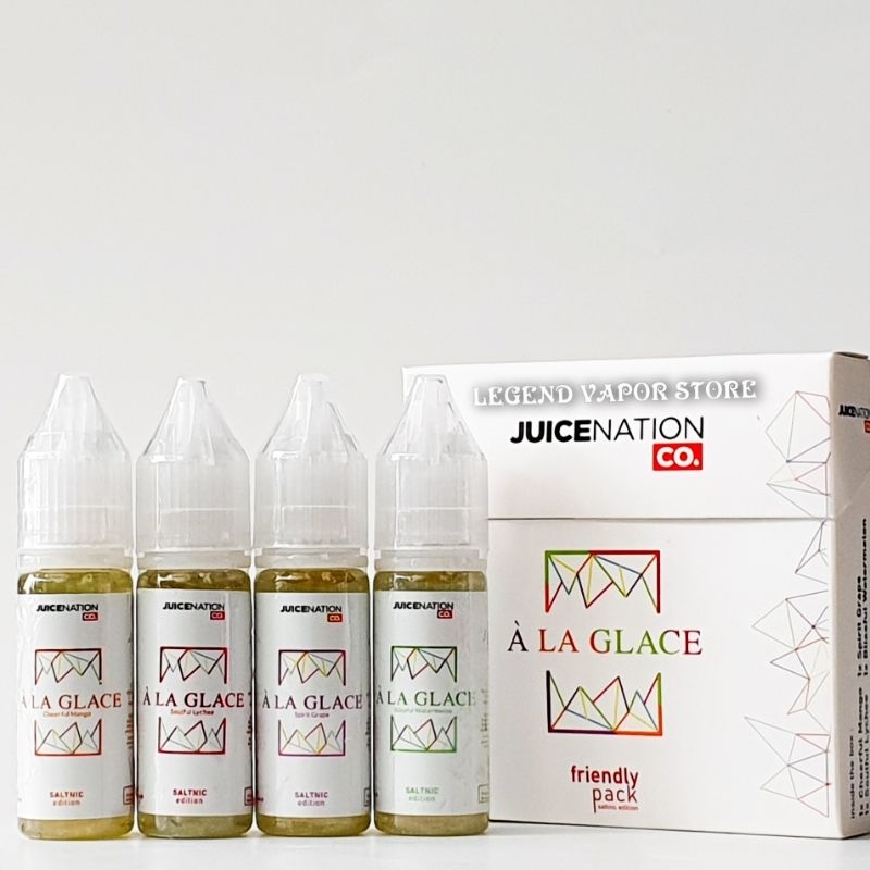 Jual SALT NIC - LIQUID ALA GLACE FRIENDLY PACK 15ML X 4 25MG AUTHENTIC ...