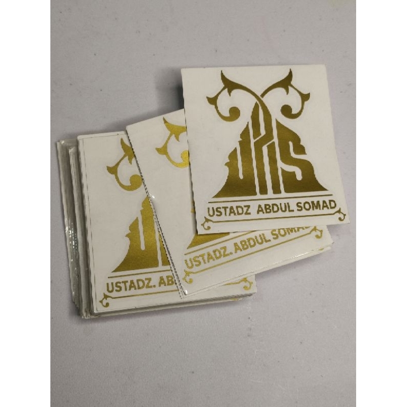 Jual Stiker Gold Cutting Logo Ustadz Abdul Somad | Shopee Indonesia