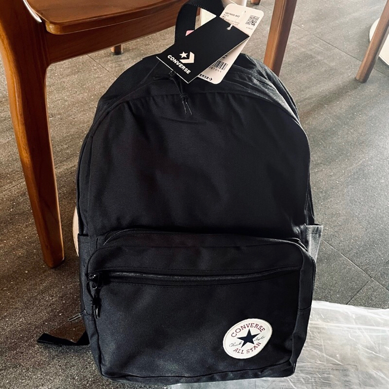 Jual BACKPACK RANSEL CONVERSE ALL STAR FULL BLACK FULLTAG | Shopee ...