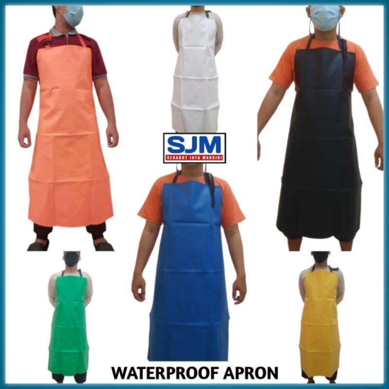 Jual Apron PVC Anti Air Celemek Industri Pupuk Model Satu sisi Doff 6 ...
