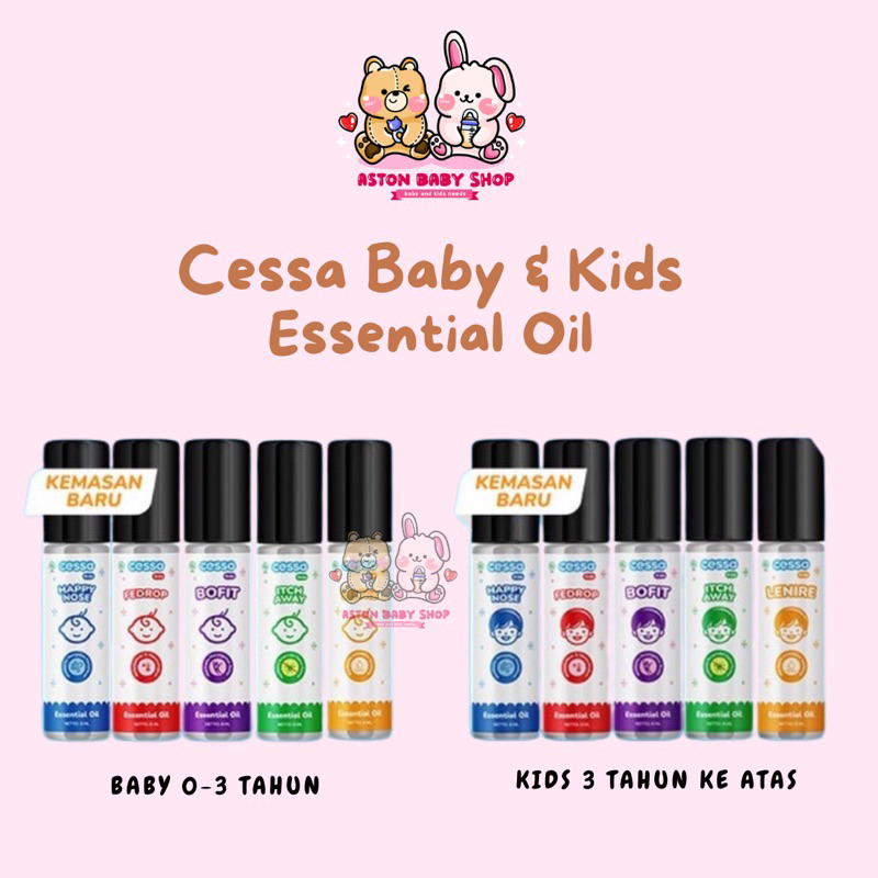 Jual Cessa Essential Oil Baby & Kids Cough Flu/ Fever Drop/Lenire/Bugs ...