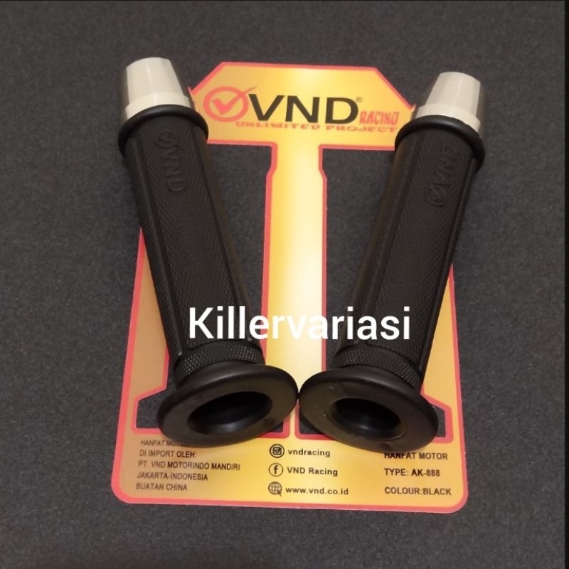Jual HANDGRIP VND RACING PREMIUM + JALU STANG CHROME MIO BEAT VARIO ...