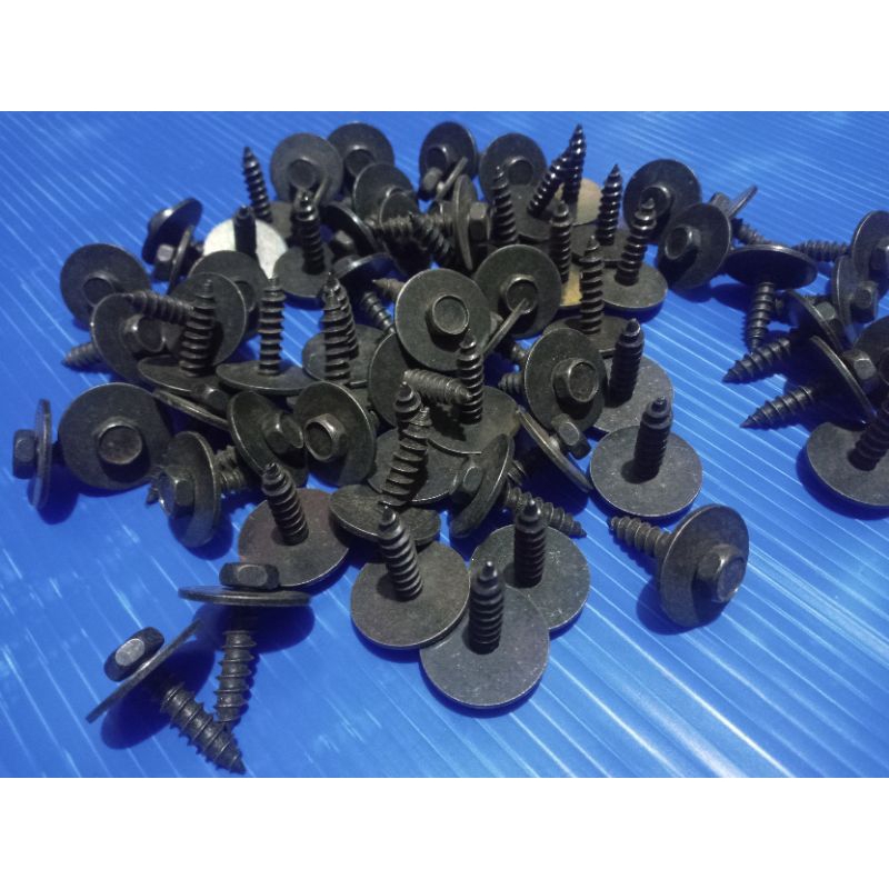 Jual baut sekrup ulir drat kasar p 2.5 cm plus ring plat lebar ...