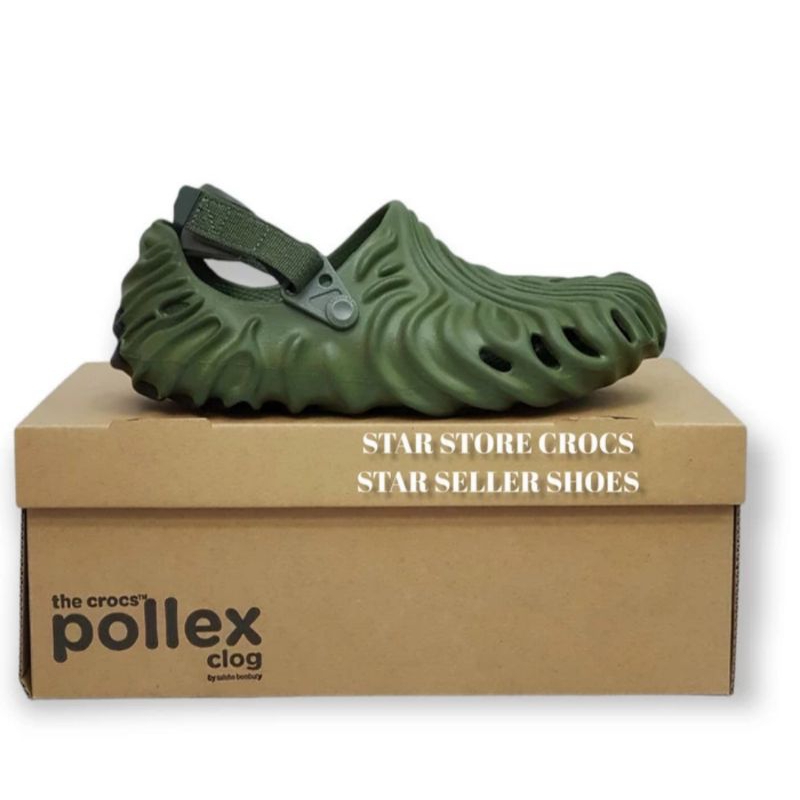 Jual Sandal Cros Pria Crocs Pollex Include Box - Abu, 40-45 | Shopee ...