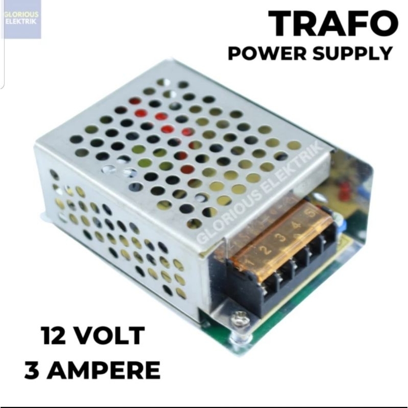 Jual Travo 12V 3A - Power Supply 3A - LED DRIVER - Trafo Led Strip ...