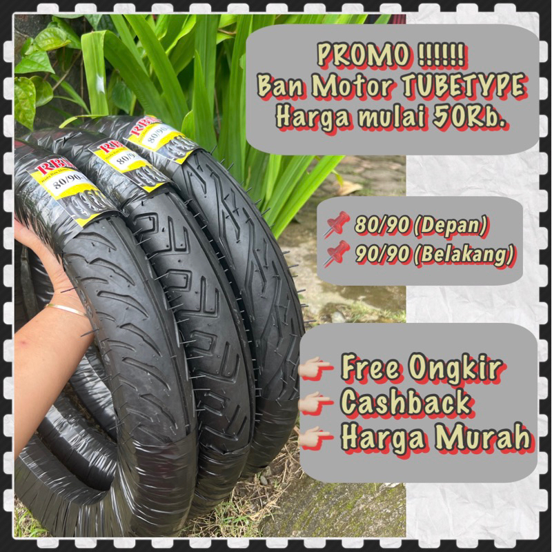 Jual Ban Motor Luar Matic Beat Vario Mio Spacy ( Pilihan Ukuran 80/90 , 90/90 Ring 14 ) | Shopee ...