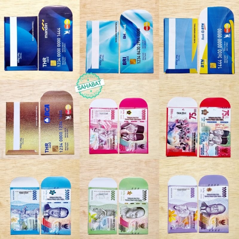 Jual AMPLOP / ANGPAU LEBARAN DENGAN KARAKTER UANG MAINAN DAN ATM UKURAN ...