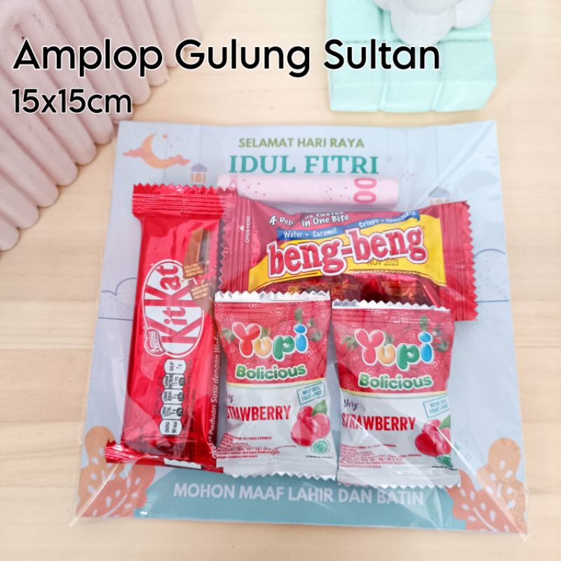 Jual AMPLOP LEBARAN UANG GULUNG + SNACK SULTAN VIRAL / ANGPAO LEBARAN ...