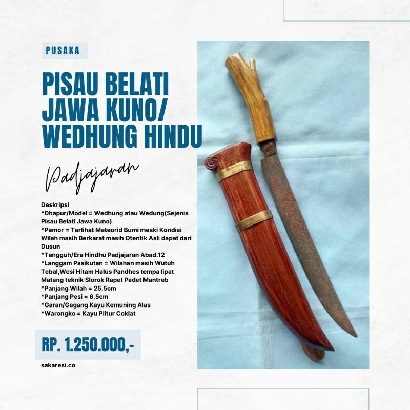 Jual Asli Original Pangot Pangat Wedung Wedhung Hindu Jawa Kuno Tua ...