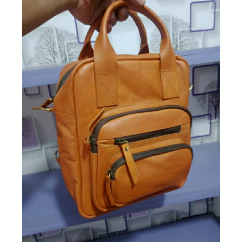 Jual Tas Ransel Tenteng Kulit Sapi Asli | Shopee Indonesia
