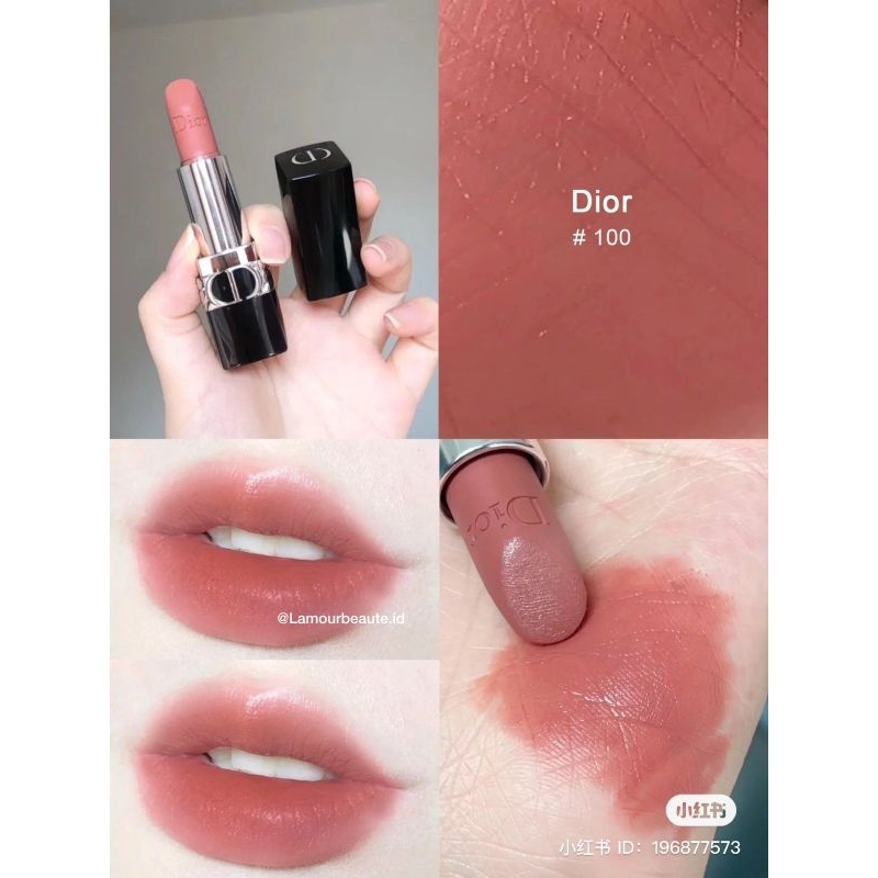 Jual Dior Matte Lipstick shade 100 | Shopee Indonesia