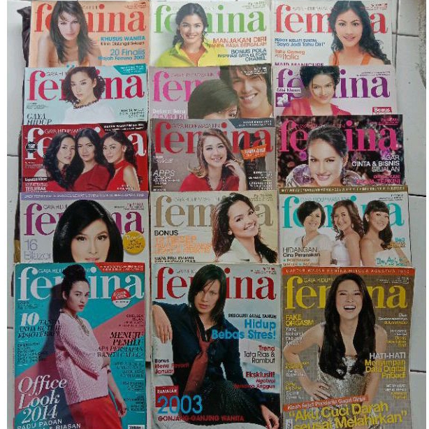 Jual majalah bekas Majalah FEMINA edisi koleksi 1 | Shopee Indonesia