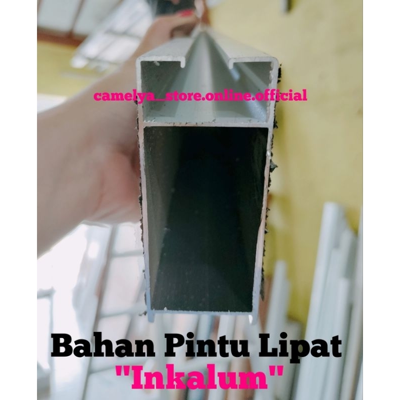 Jual Bahan Pintu Lipat Aluminium "INKALUM" 8cm | Shopee Indonesia