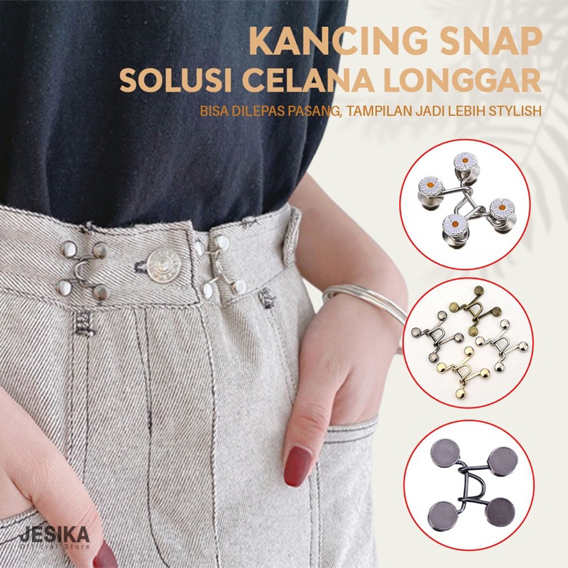 Jual Kancing Jeans Logam Simple Adjustable Motif Bunga Daisy Kait ...