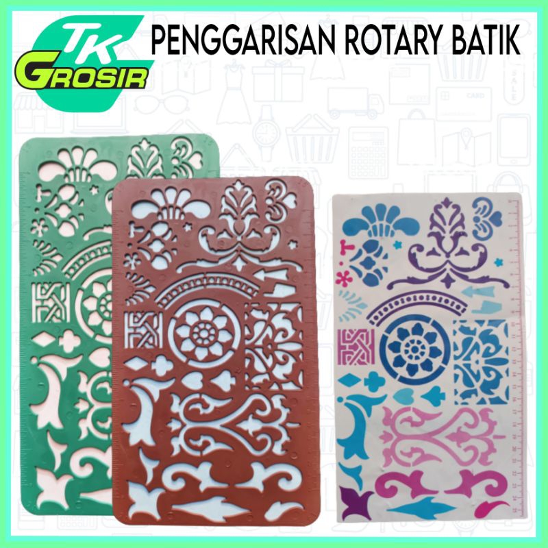Jual Garisan rotari batik/garisan rotary batik murah/penggarisan rotary ...