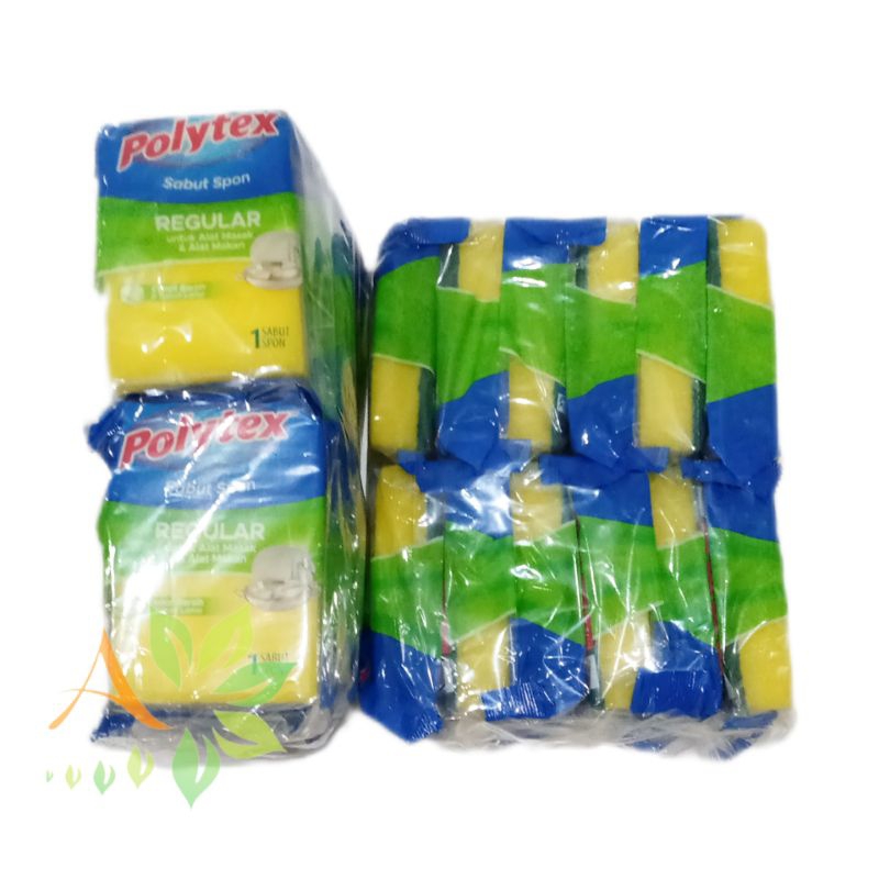Jual POLYTEX Sabut Spon Regular 1pak isi 12 | Shopee Indonesia
