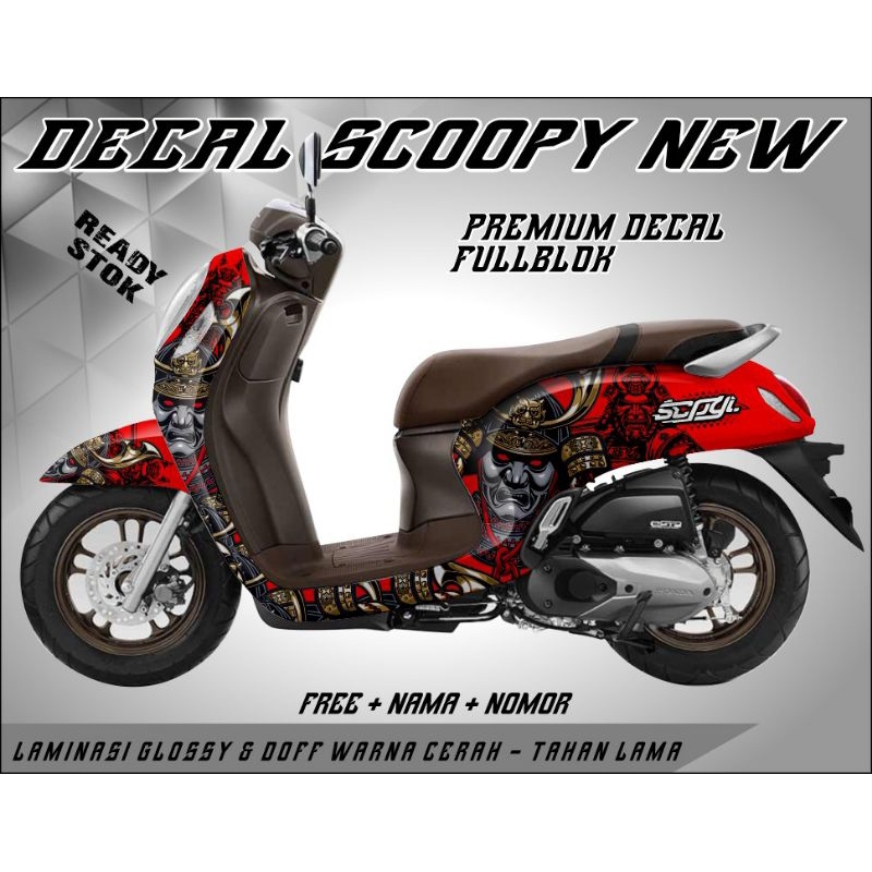 Jual decal sticker full body Honda scopy new 2022 terbaru striping full ...