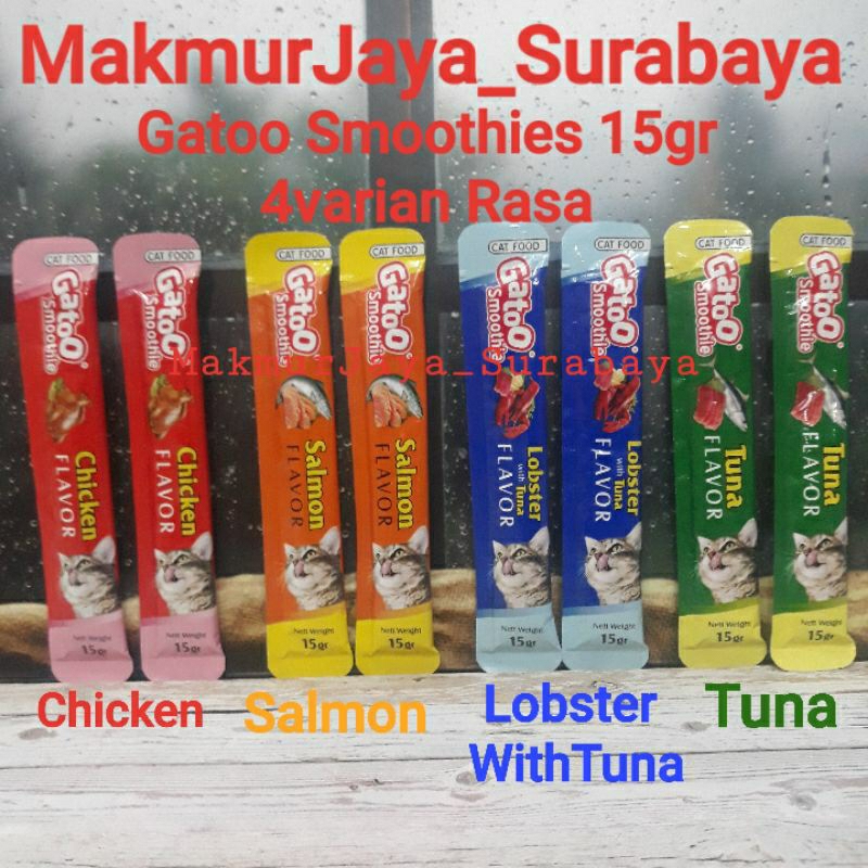 Jual GATOO SMOOTHIES Treats 15gr Snack vitamin kucing Murah Gatoo ...
