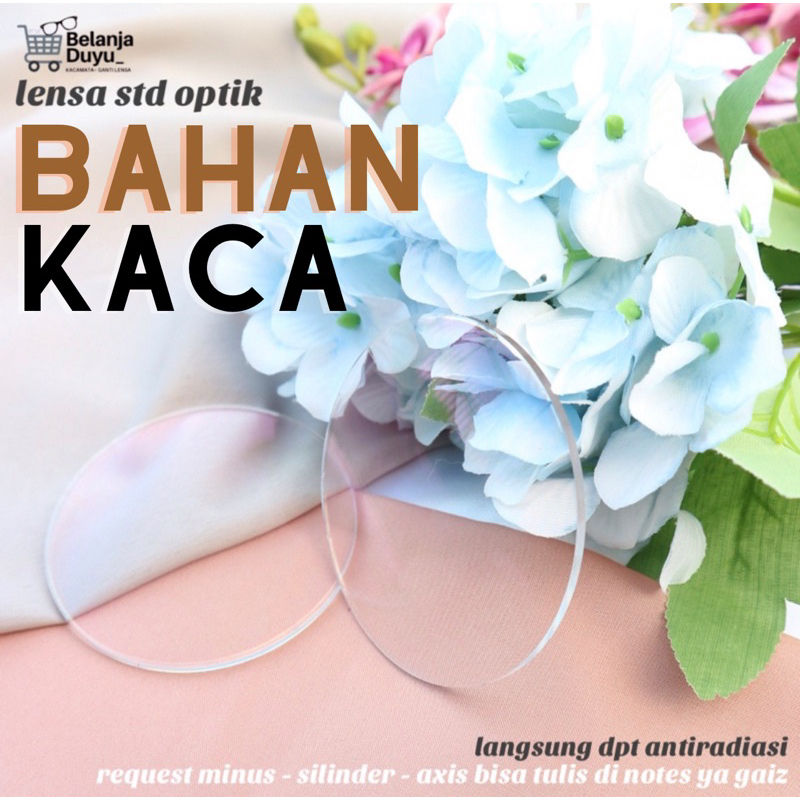 Jual LENSA BAHAN KACA MINUS-SILINDER-ANTIRADIASI BELANJADUYU | Shopee Indonesia