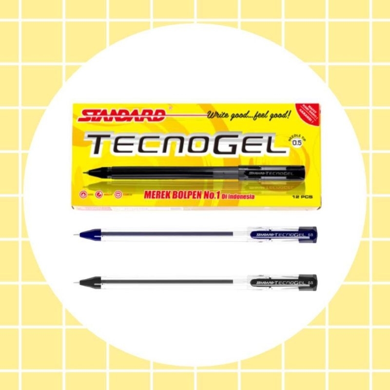 Jual PULPEN STANDARD TECNOGEL 0.5 mm Bolpen Pulpen Bolpoin (per Lusin ...
