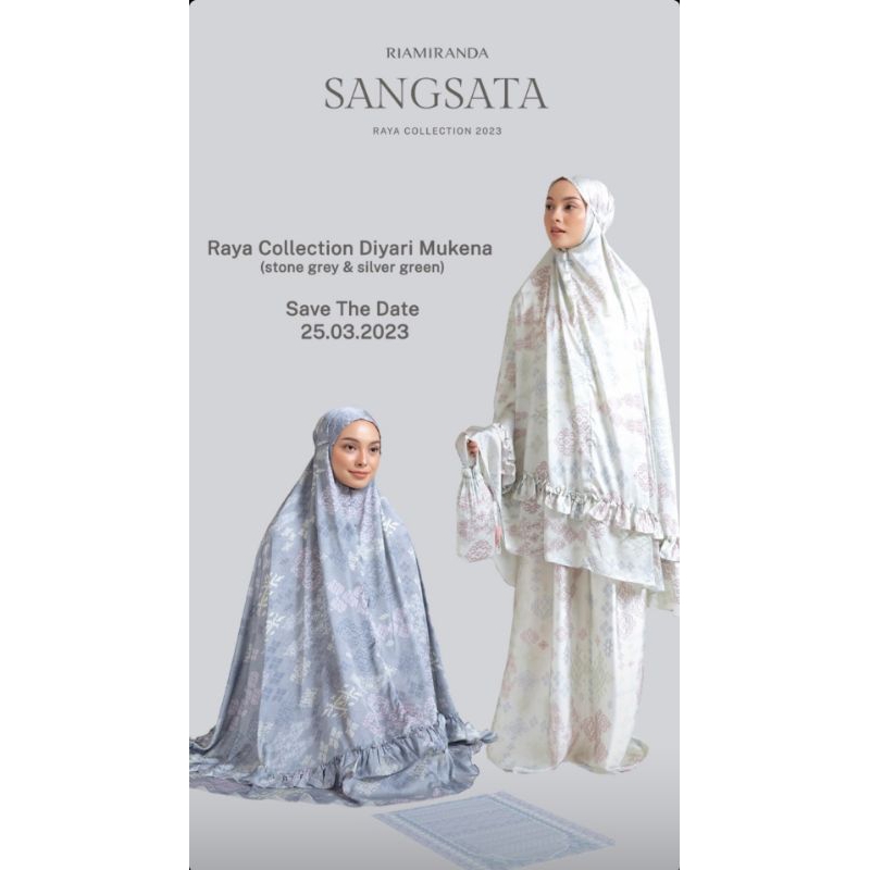 Jual Diyari Mukena Set Prayer Set Riamiranda Sangsata Raya 2023 Ria ...