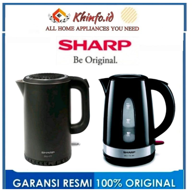 Jual Kettle Electric/teko Listrik SHARP EKJ-156BK/EKJ-177BK | Shopee Indonesia