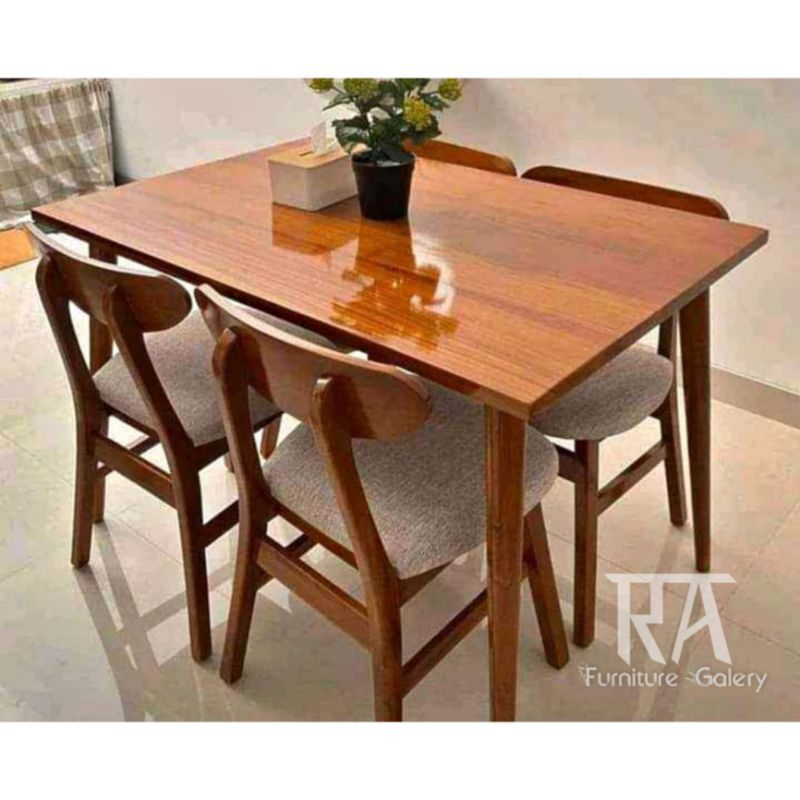 Jual MEJA MAKAN CUSTOM + BENCH FULL BUSA | Shopee Indonesia