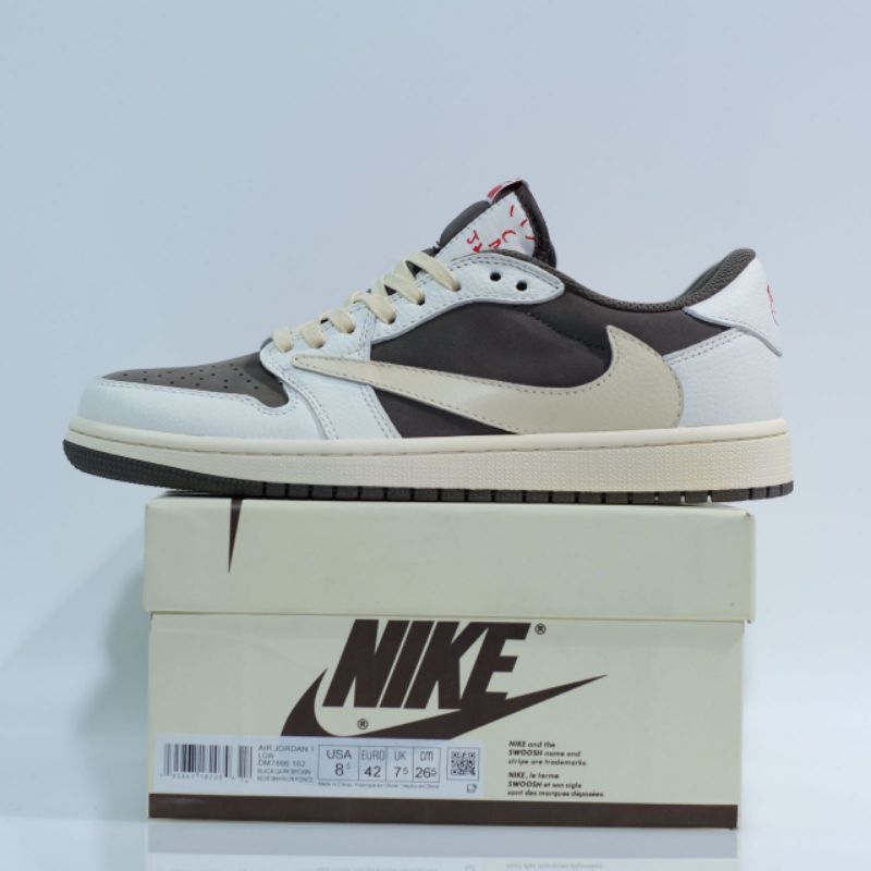 Jual AJ 1 Retro Low OG SP Travis Scott Reverse Mocha Original | Shopee ...