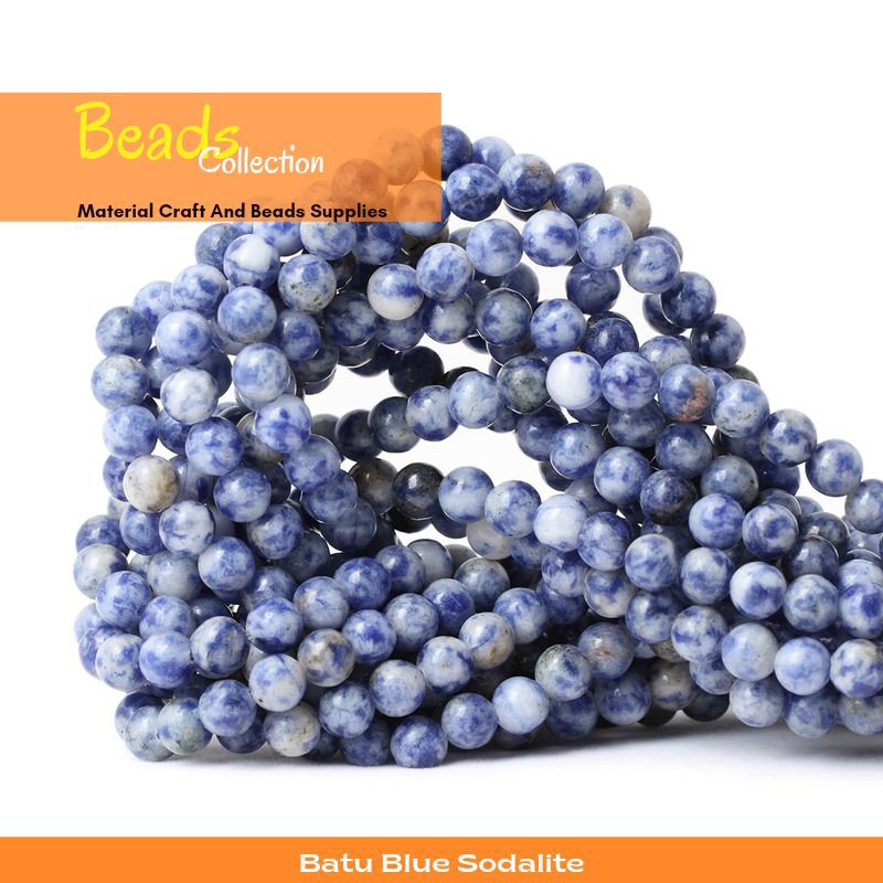Jual Manik Batu Alam Blue Sodalite Lapis Lazuli Kuarsa Biru Alami 4 ...