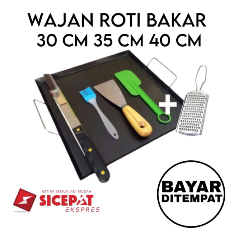 Jual Wajan Roti Bakar Wajan Kebab Wajan Burger Martabak Telor Anti ...