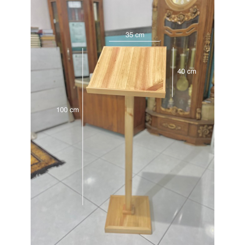 Jual 100 cm meja baca al qur’an berdiri, stand baca al quran untuk imam ...