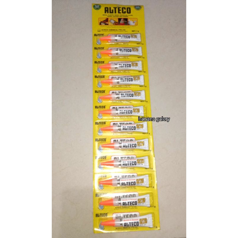 Jual Lem ALTECO ORIGINAL 1gr (1 lembar isi 12 pcs) | Shopee Indonesia