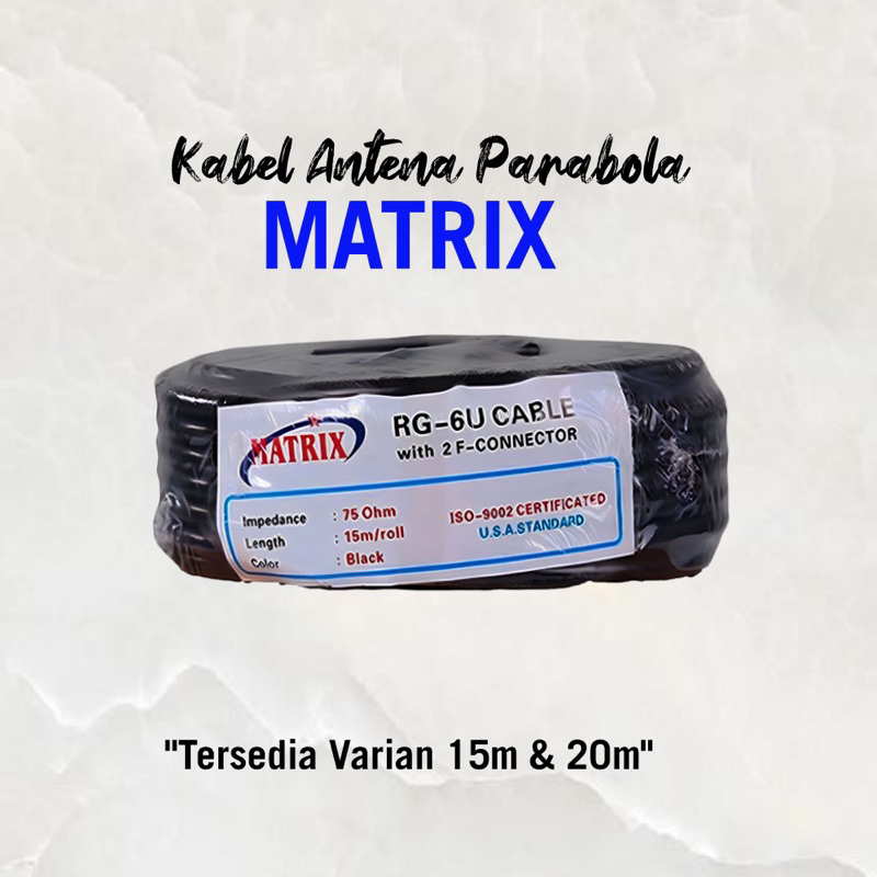 Jual Kabel Antena Parabola Matrix 15 Meter & 20 Meter | Shopee Indonesia