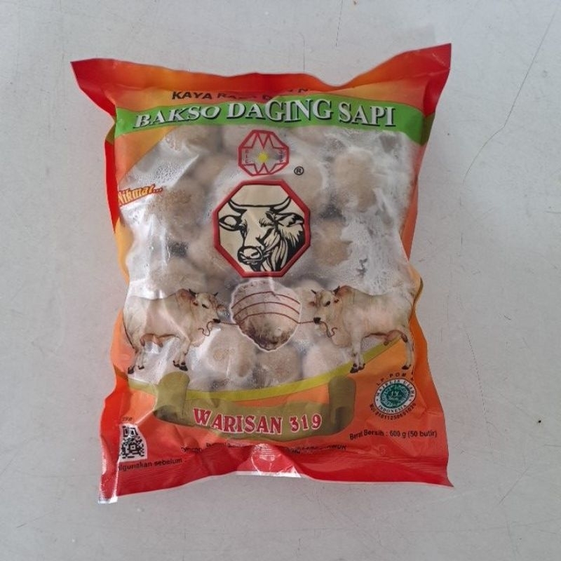 Jual Warisan 319 Bakso Urat Sapi isi 50 pcs | Shopee Indonesia