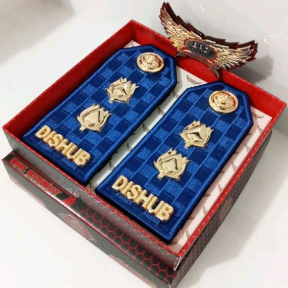 Jual pangkat Pdu dishub 4a kain bordir Lis biru | Shopee Indonesia