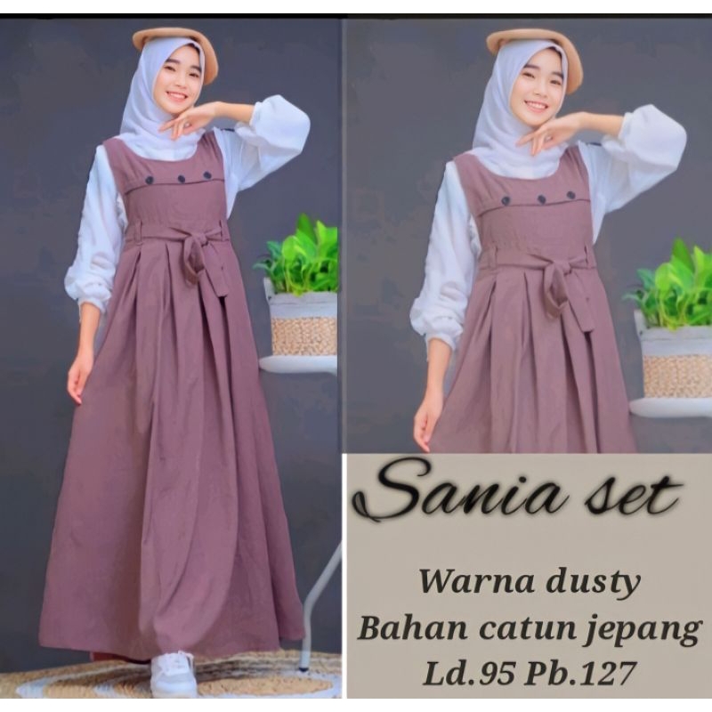 Jual gamis bahan CRINGKLE AIRFLOW PREMIUM LD 95 muslimah overall dress ...