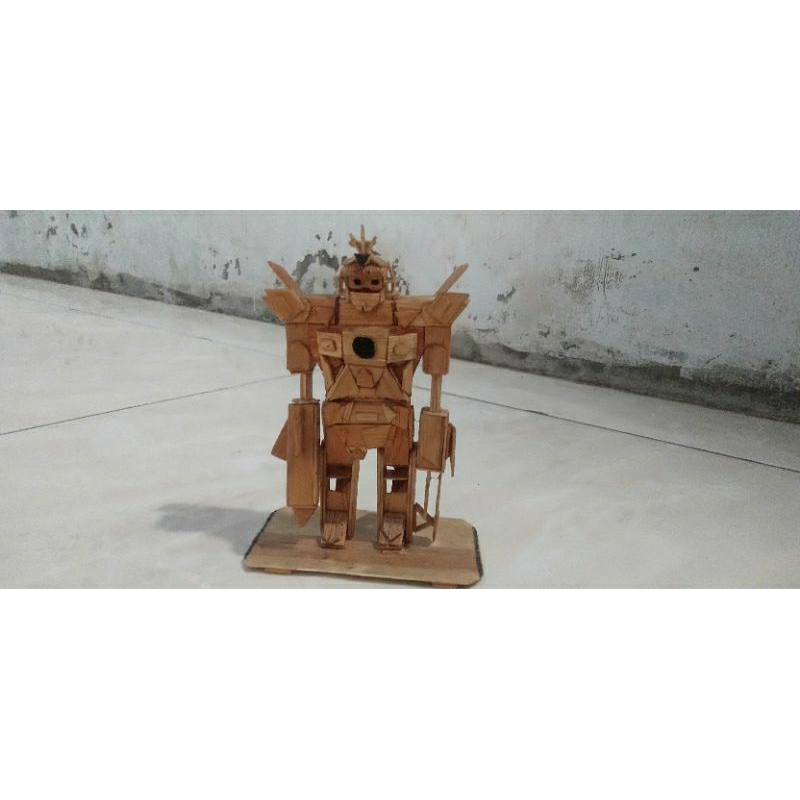 Jual miniatur prakarya model robot dari stik es krim | Shopee Indonesia