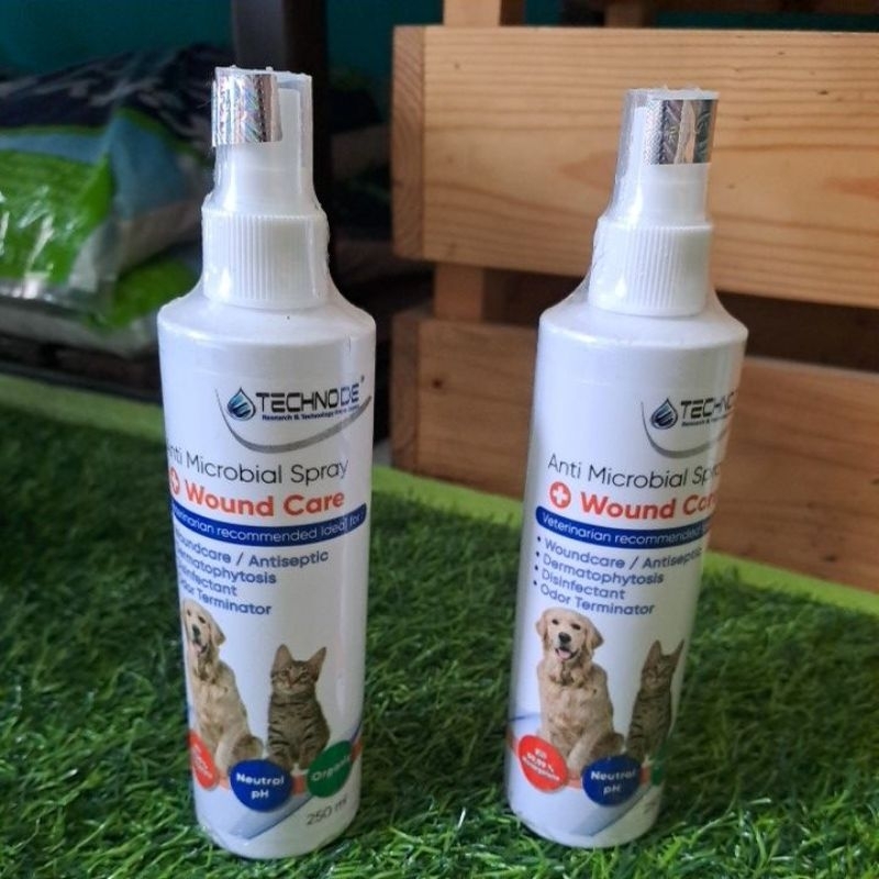 Jual techno de spray anti microbial spray + wound care 250ml | Shopee ...