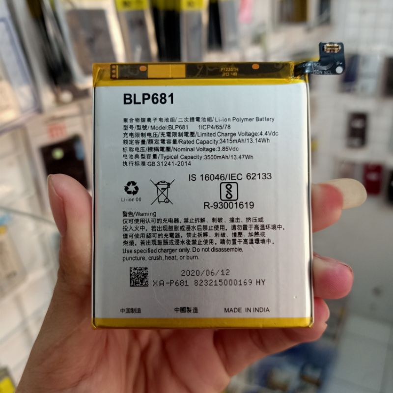 Jual Batre Baterai Oppo F9 Blp681 original new Batre Oppo f9 batre oppo ...