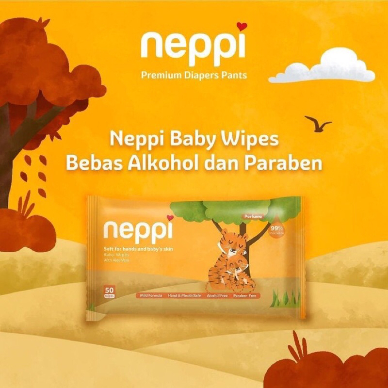 Jual neppi baby wipes 50s | Shopee Indonesia