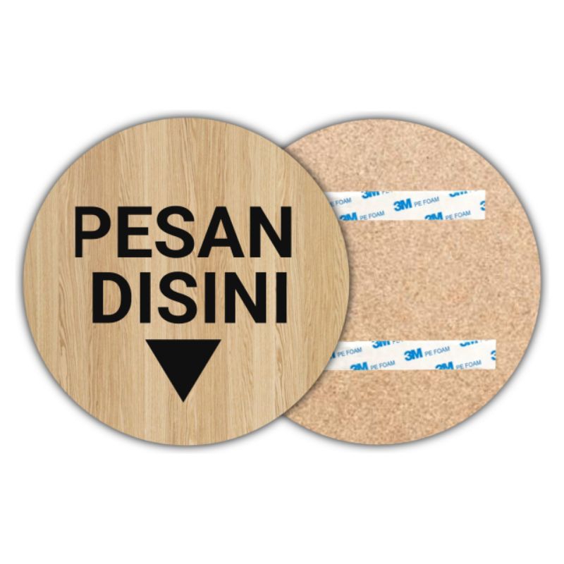 Jual Sign "Pesan Disini" Papan Tanda, Papan Tulisan, Dekorasi Cafe ...