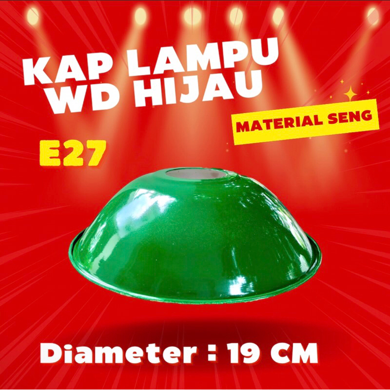 Jual KAP LAMPU JALAN WD HIJAU GANTUNG UKURAN 19 CM E27/LAMPU TIANG/KAP JALAN | Shopee Indonesia