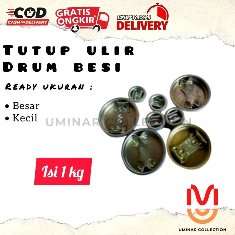 Jual (Isi 1 KG) Tutup Drum Besi | Tutup Ulir Drum Besi Bekas Sepasang ...
